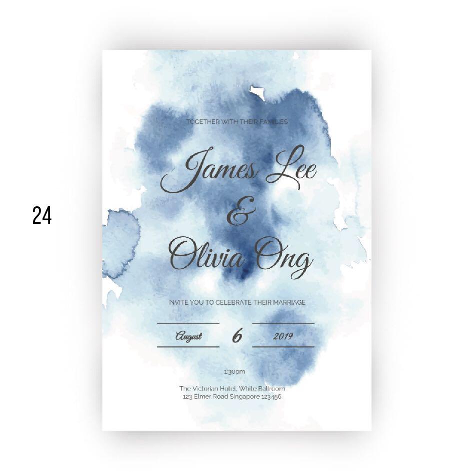 Beautiful Wedding Card Template (edit in PowerPoint), Hobbies & Toys ...