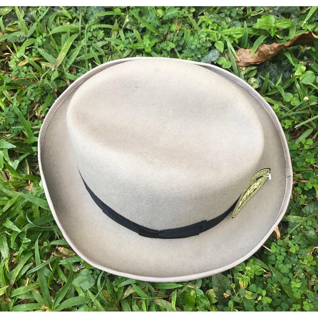 Homburg Wool Hat Scala Felt Fedora Godfather Mobster Gangster, Men's ...