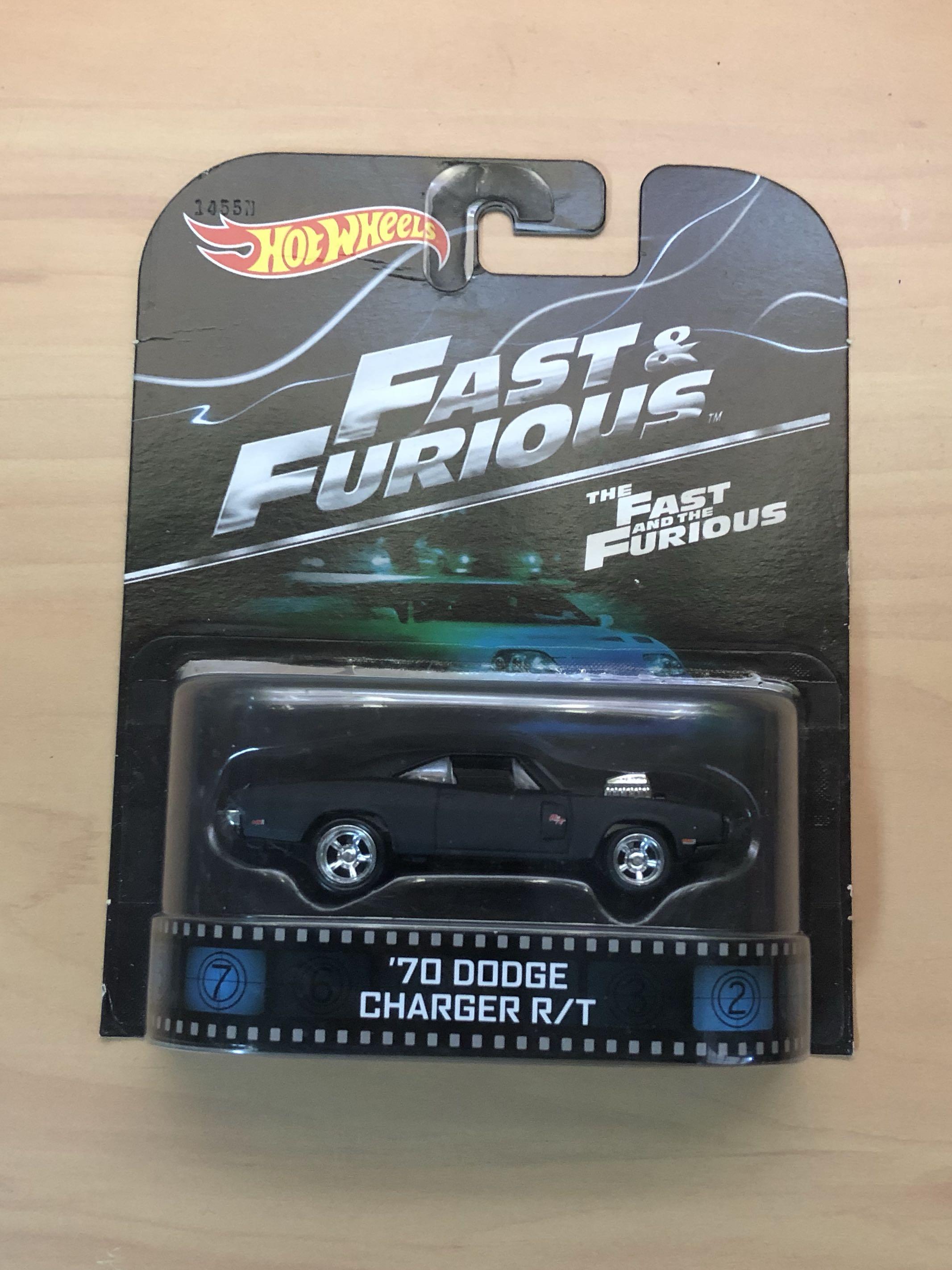 Hot Wheels Retro Entertainment Fast and Furious ‘70 Dodge Charger R/T ...