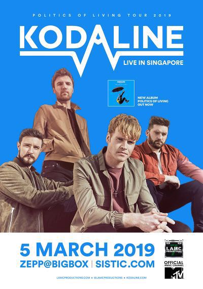 Kodaline Singapore Concert Ticket 2019, Tickets & Vouchers, Event ...