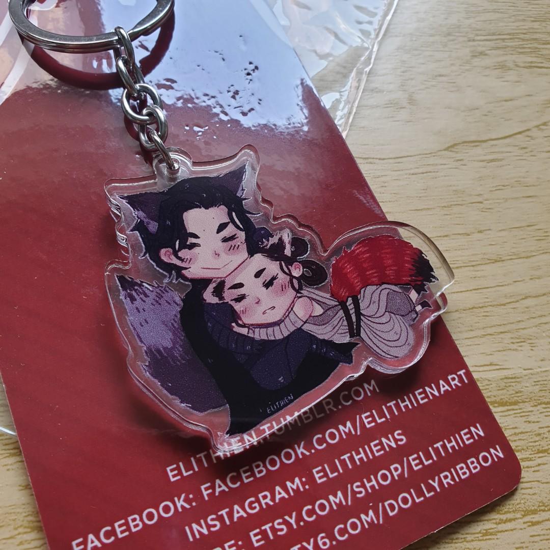 Kylo Ren + Rey keychain, Hobbies & Toys, Stationary & Craft, Handmade ...