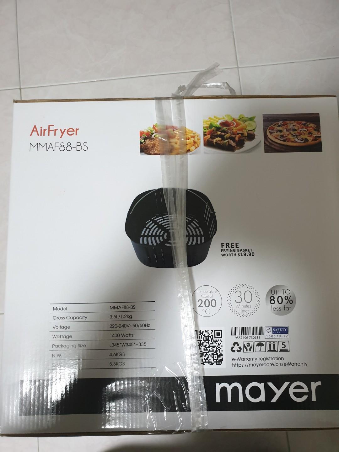 Mayer Deep Fryer MMAF88-BS New, TV & Home Appliances, Kitchen ...