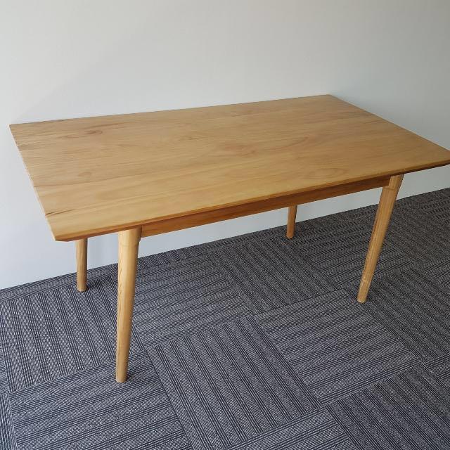 Mid Modern Solid Wood Table, Furniture & Home Living, Furniture, Tables ...