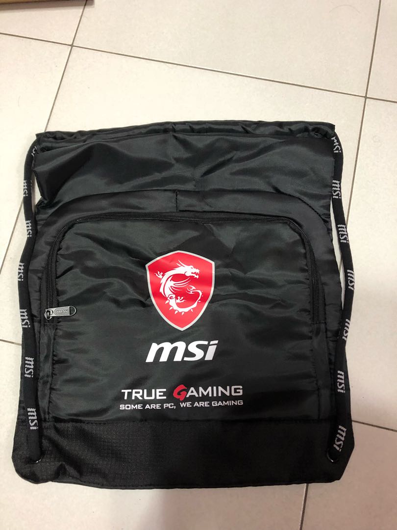 MSI Drawstring Bag, Video Gaming, Gaming Accessories, Cases & Covers on ...