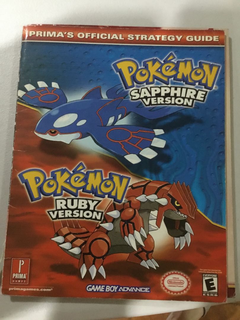 Pokemon Sapphire and Ruby Prima Official Game Guide, Hobbies & Toys ...