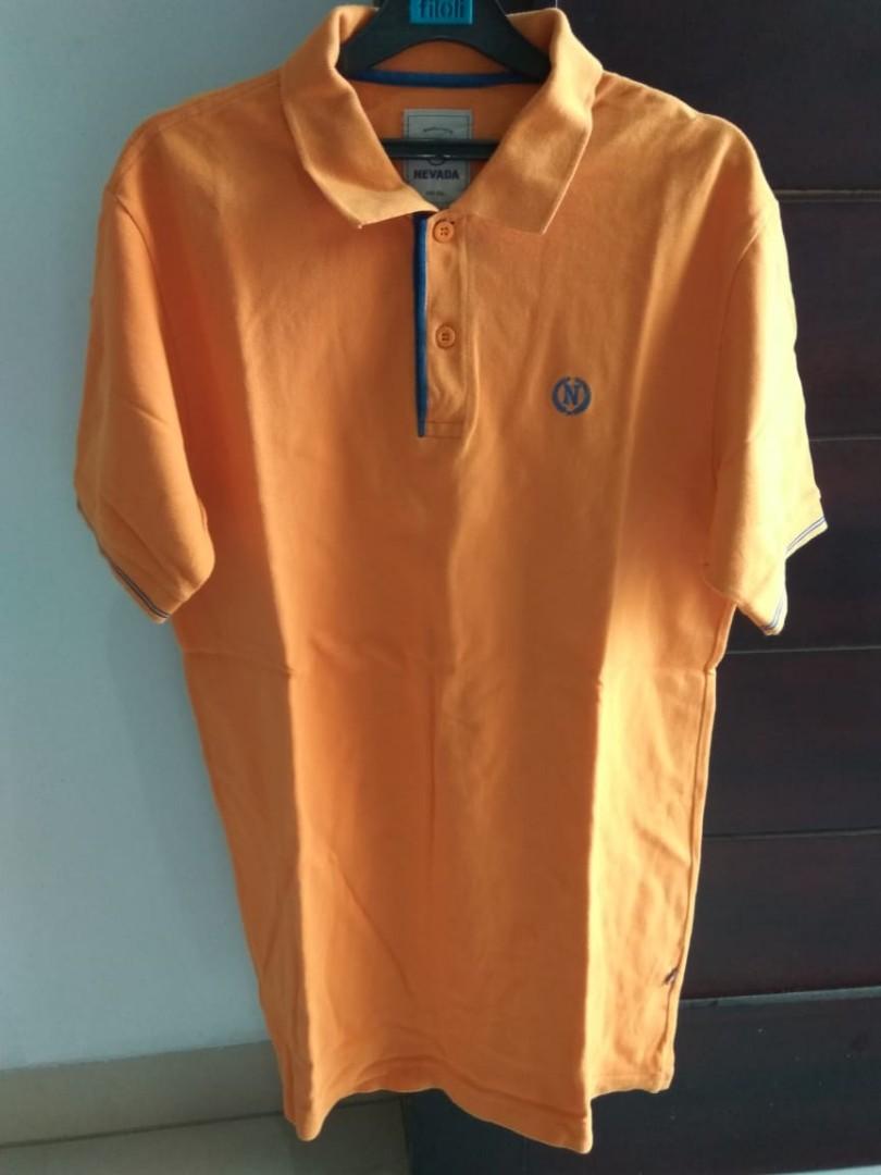 Polo Shirt NEVADA, Fesyen Pria, Pakaian , Atasan di Carousell