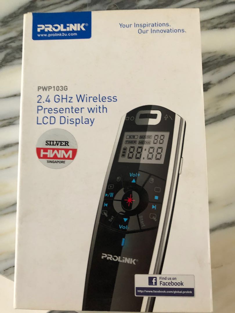 Prolink Wireless Presenter, TV & Home Appliances, TV & Entertainment ...