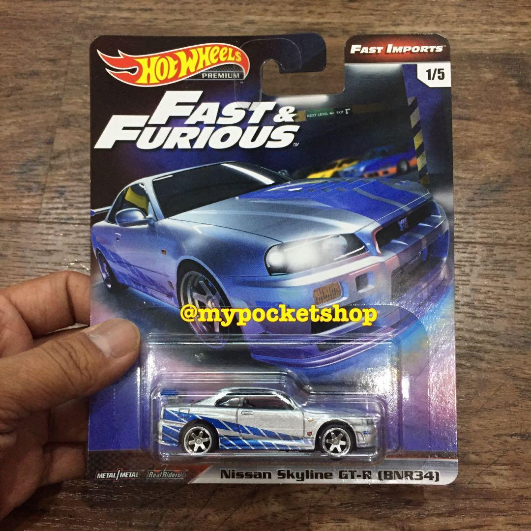 (RESERVED) Hot Wheels NISSAN SKYLINE GT-R BNR34 (Fnf), Hobbies & Toys ...