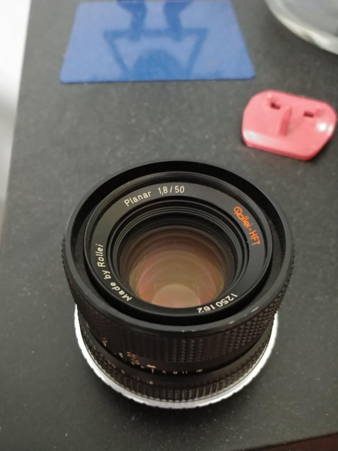Rollei Planar 50mm 1.8 with eos adapter, Photography, Lens & Kits on ...