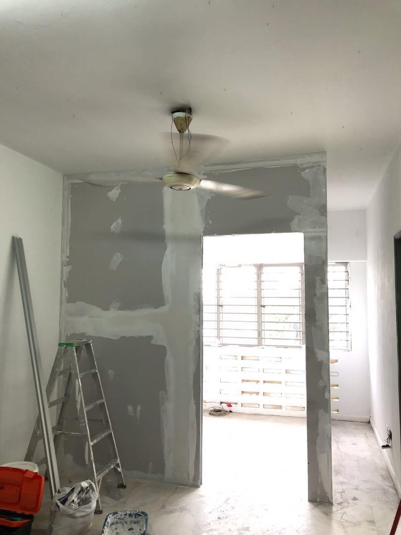 Servis Pasang Dinding Partition Buat Bilik Rumah/Bilik Sewa, Services ...