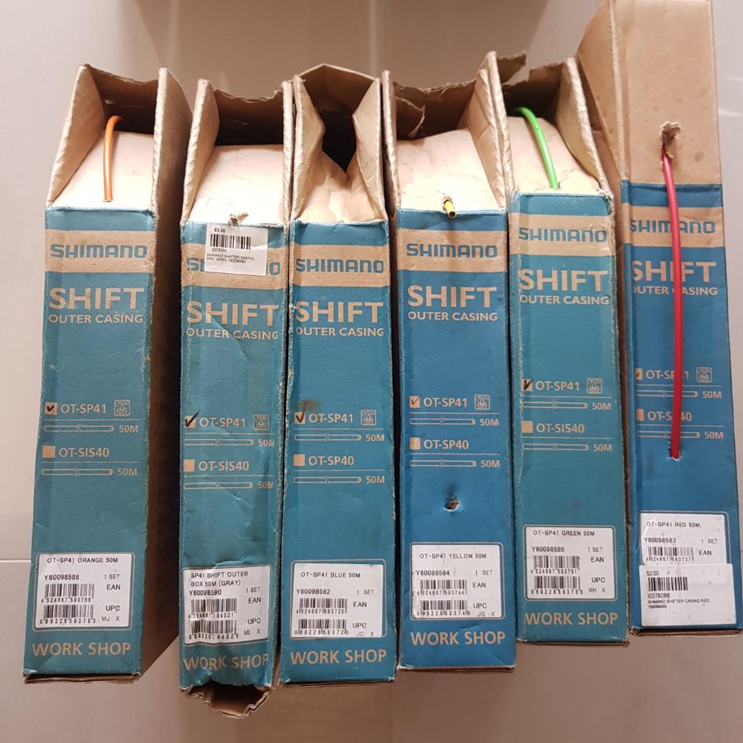 SHIMANO OT-SP41 Shifter Outer Casing Box, Sports Equipment, Bicycles ...