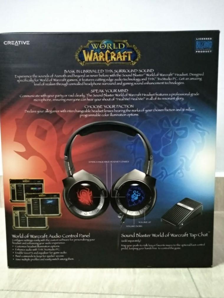 Sound Blaster World of Warcraft Headset, Audio, Headphones & Headsets ...