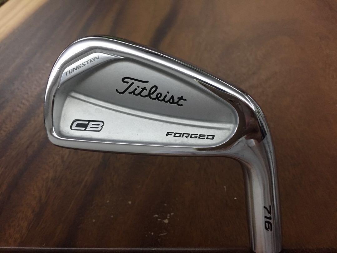 Titleist 716 CB 5-PW forged irons for sale. Come with Ascending Mass Technology AMT Dynamic Gold ...
