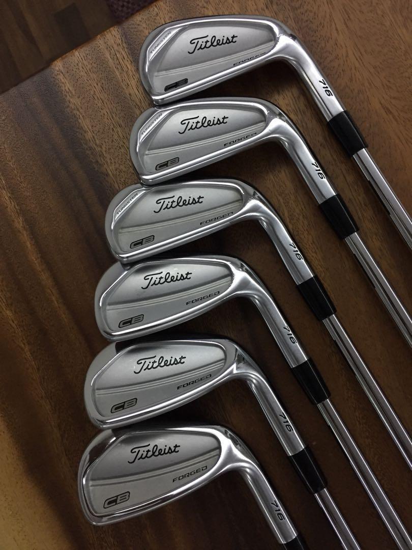 Titleist 716 CB 5-PW forged irons for sale. Come with Ascending Mass Technology AMT Dynamic Gold ...
