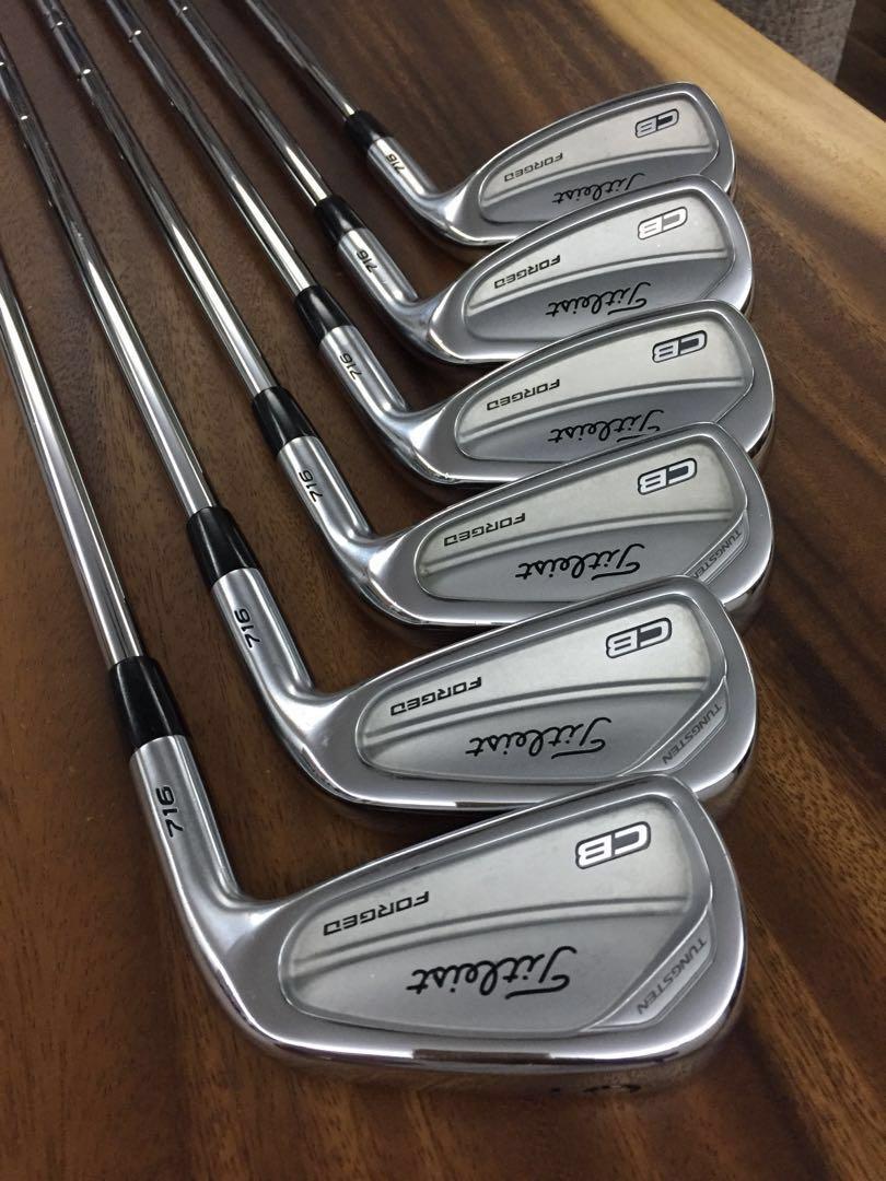 Titleist 716 CB 5-PW forged irons for sale. Come with Ascending Mass Technology AMT Dynamic Gold ...