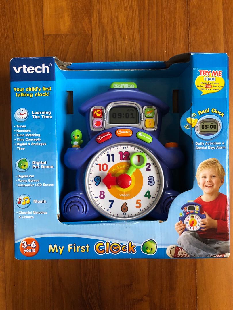 Vtech my first clock, Babies & Kids, Infant Playtime on Carousell