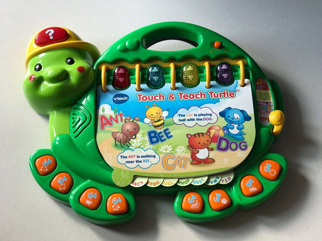 Vtech Touch and Teach Turtle, Babies & Kids, Infant Playtime on Carousell