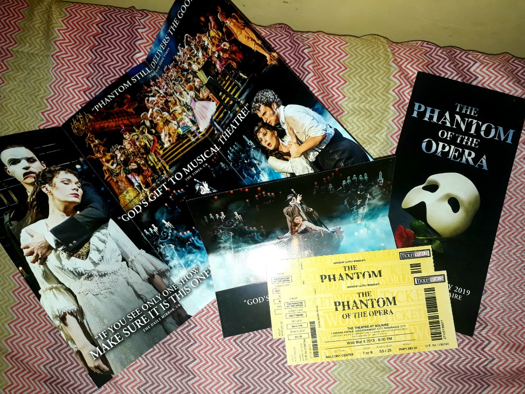 2 Tickets for only 3k! The Phantom of the Opera - Balcony Center ...