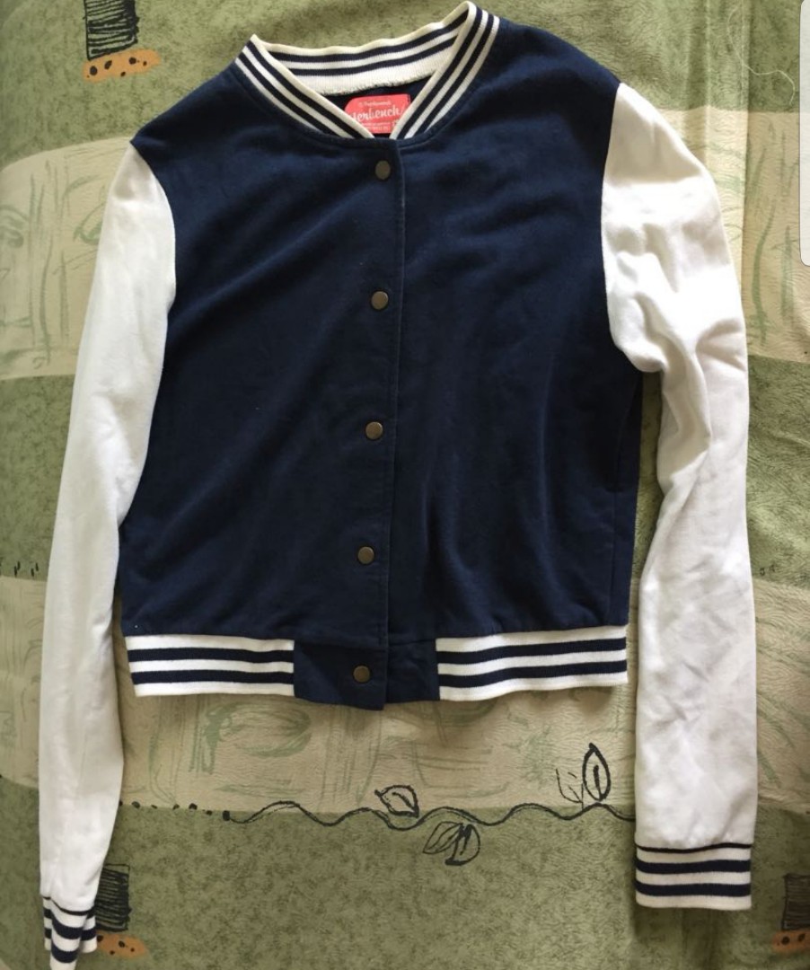 Bench varsity jacket, Women's Fashion, Tops, Others Tops on Carousell