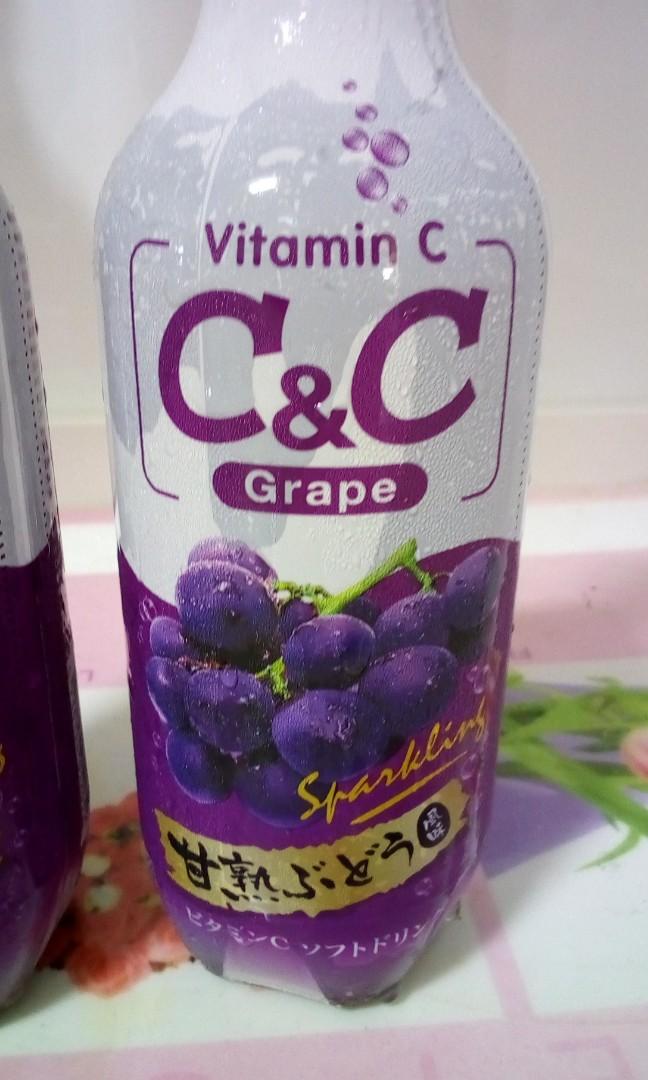 C & C grape vitamin C bottle drink 500ml, Health & Nutrition, Health Supplements, Health Food ...