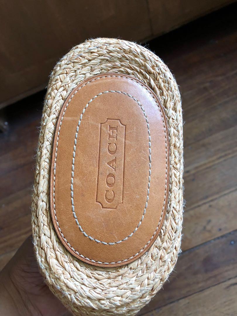 Coach Small Raffia Handbag, Women's Fashion, Bags & Wallets, Purses ...