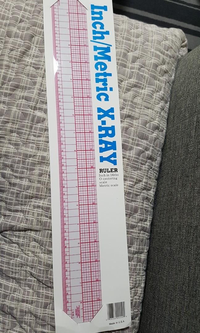 Inch Metric X-Ray Ruler (Brand New), Furniture & Home Living, Home ...