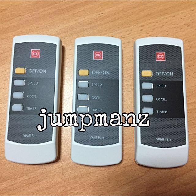 KDK Wall Fan Remote Control (Original & Brand New), TV & Home ...