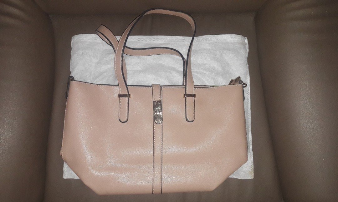 Michaela Tote bag in Nude, Women's Fashion, Bags & Wallets, Cross-body ...