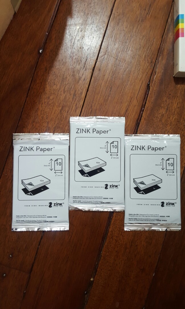 Polaroid Zink Paper 3x4, Computers & Tech, Printers, Scanners & Copiers ...