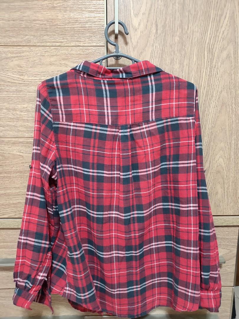 Red Checkered Top, Women's Fashion, Tops, Sleeveless on Carousell