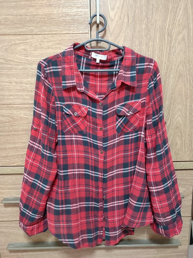 Red Checkered Top, Women's Fashion, Tops, Sleeveless on Carousell