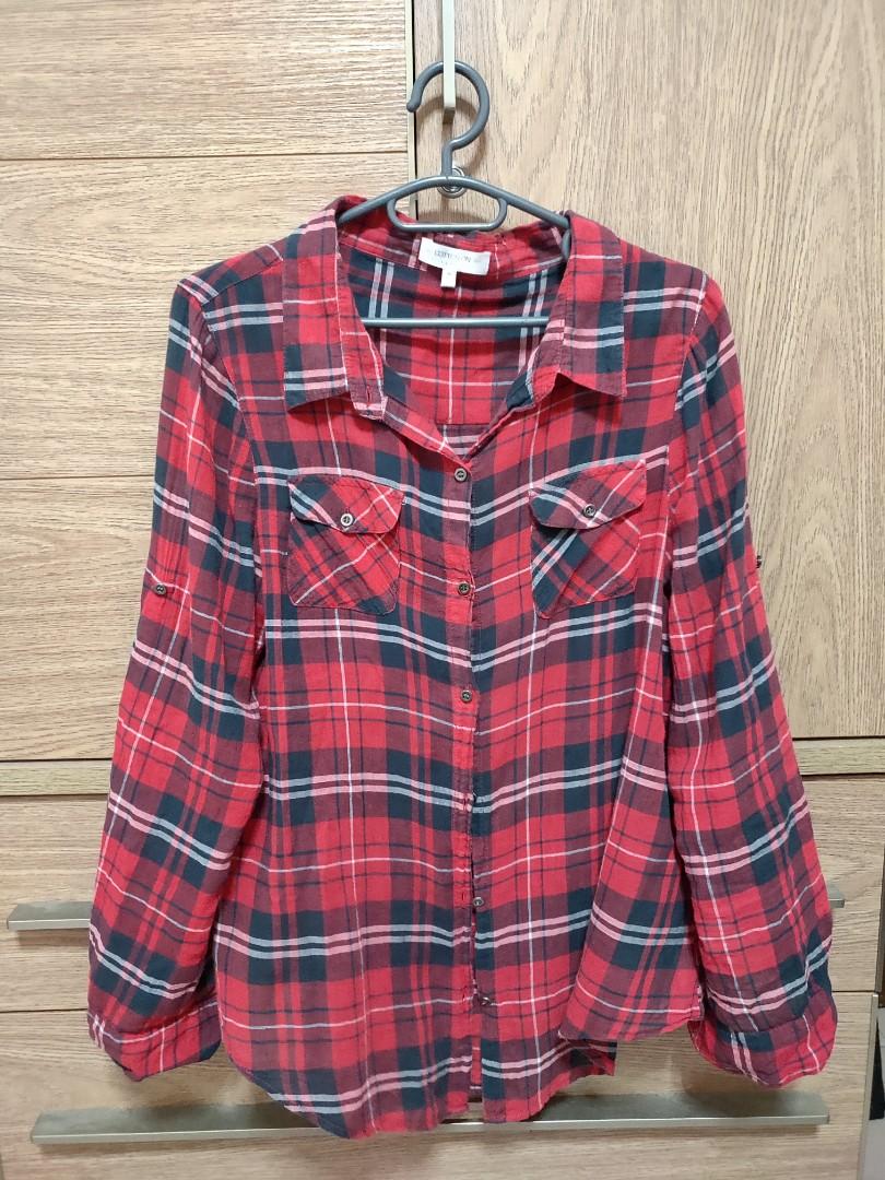 Red Checkered Top, Women's Fashion, Tops, Sleeveless on Carousell