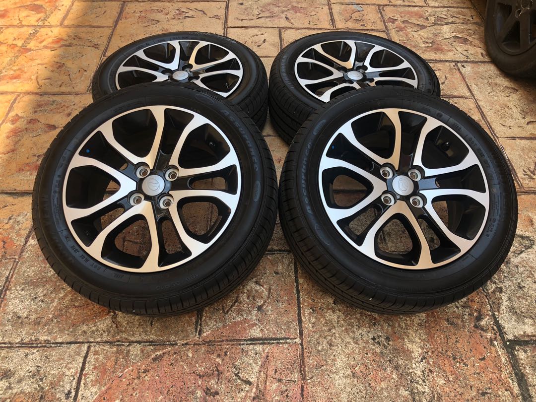Rim Myvi 1.5 AV 15 inci tayar 99%, Auto Accessories on Carousell