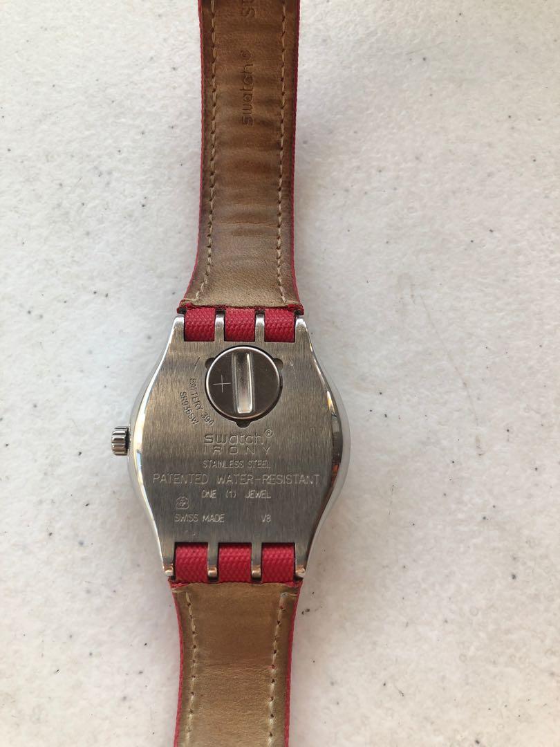 Swatch Irony Red strap, Men's Fashion, Watches & Accessories, Watches ...
