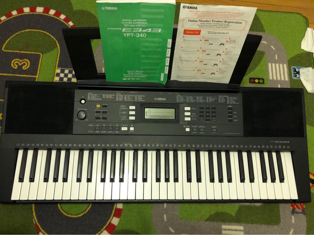 Yamaha Keyboard PSR E343, Hobbies & Toys, Music & Media, Musical ...