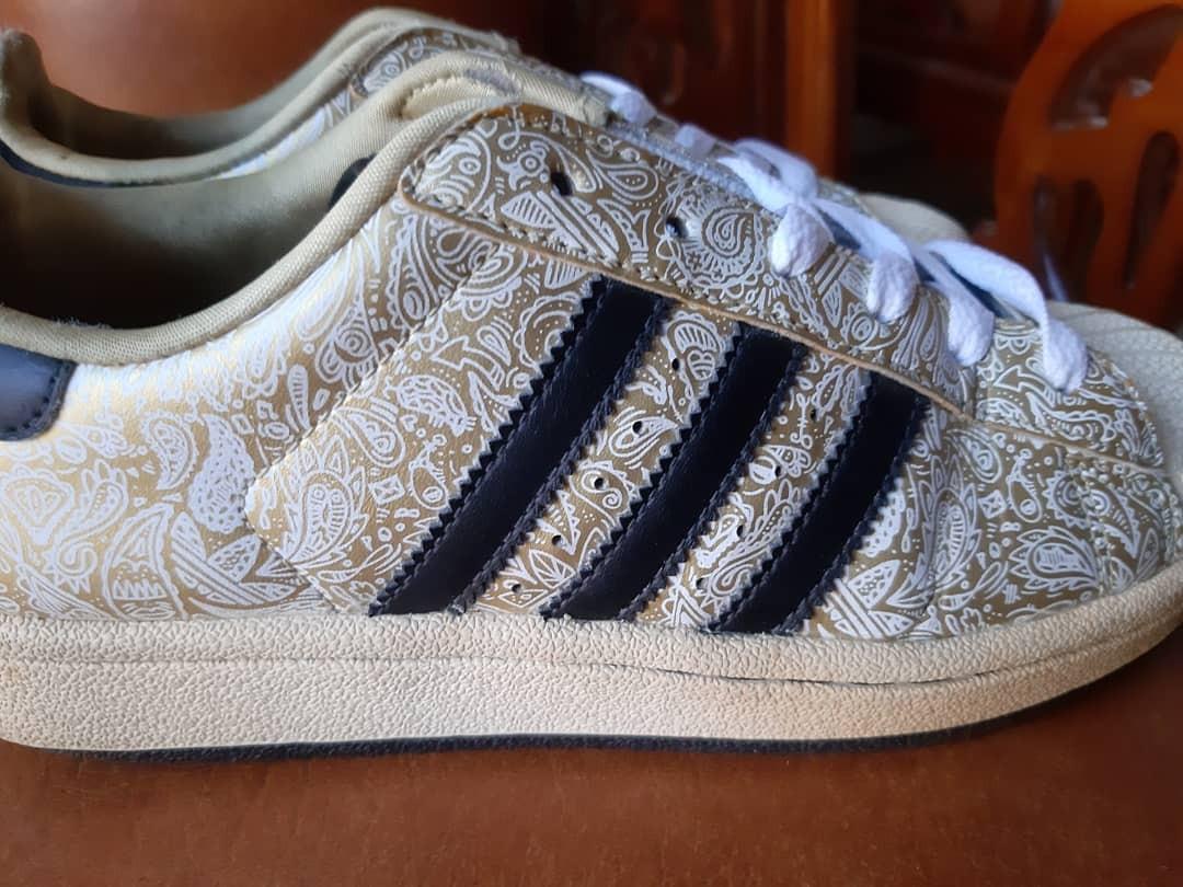Adidas Superstar motif batik original size 36 2/3 fit to 37, Fesyen ...