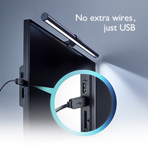 BenQ ScreenBar e-Reading LED Task Lamp with Auto-Dimming and Hue ...