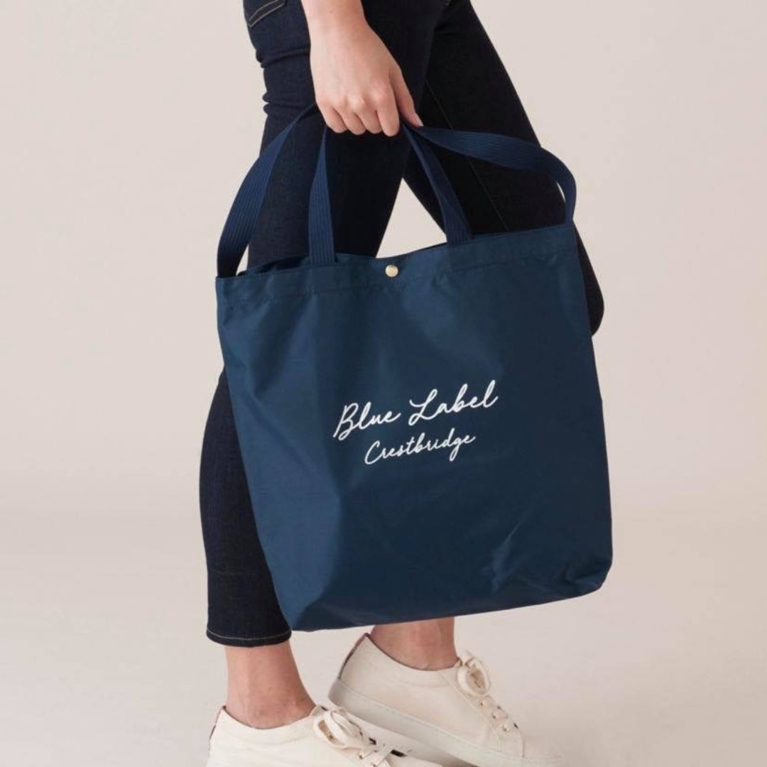 BLUE LABEL nylon logo tote bag, Women's Fashion, Bags & Wallets, Tote ...