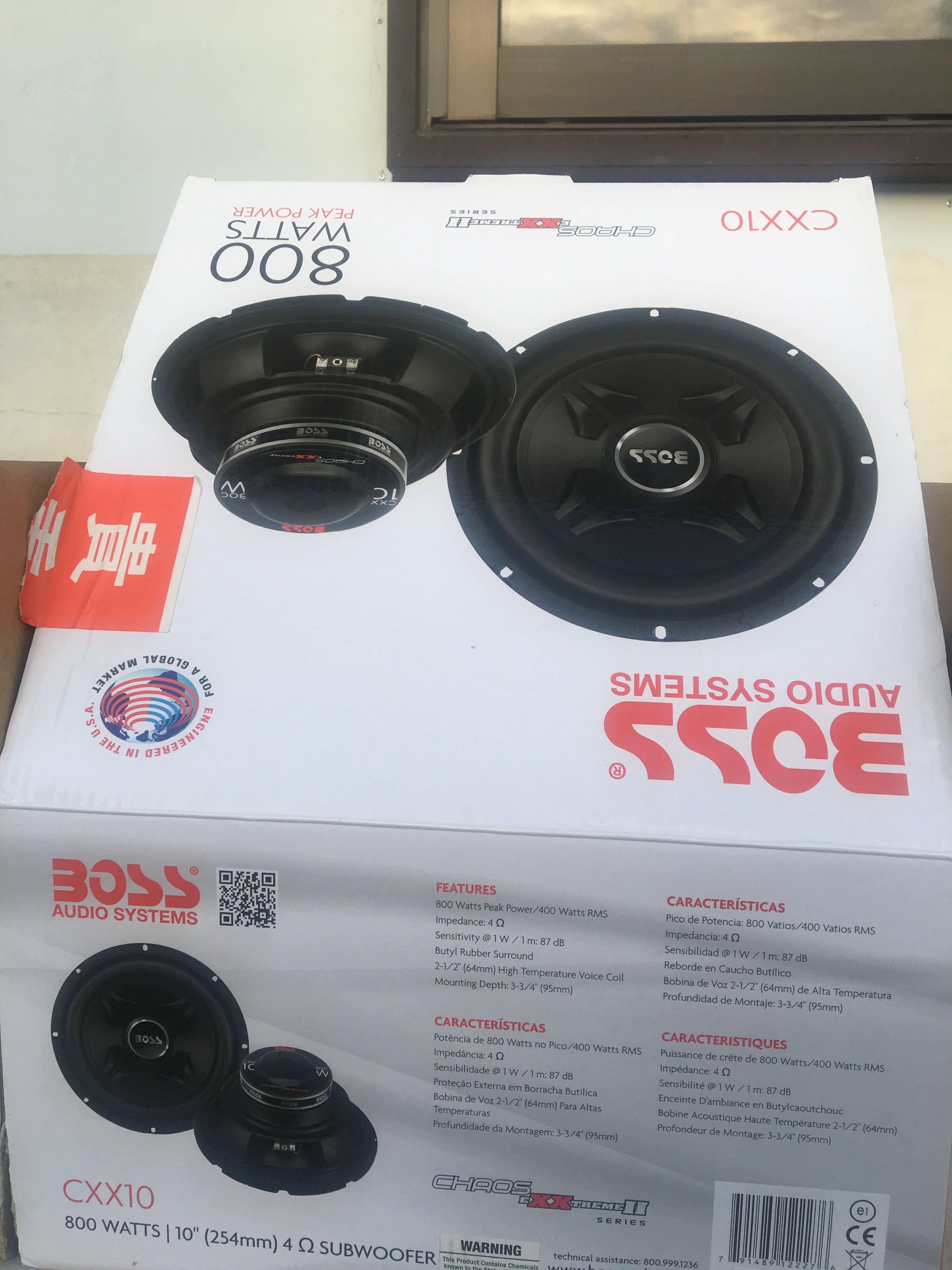 Boss subwoofer 10”, Audio, Soundbars, Speakers & Amplifiers on Carousell