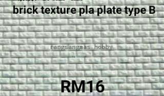 brick texture pla plate for diorama or hotwheels, Hobbies & Toys, Toys ...