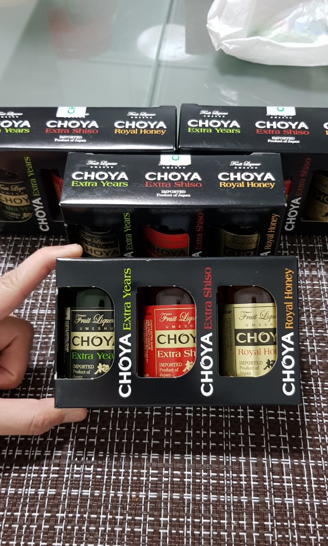 Choya Umeshu Miniature Set 3 x 50ml, Food & Drinks, Beverages on Carousell