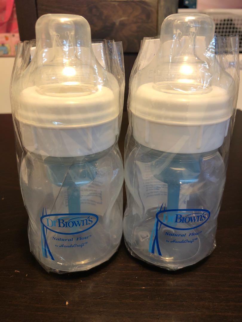 Dr Brown’s 奶樽（120ml x 2個，全新）及 B free plus 奶樽（260ml x 2個，全新）, 兒童＆孕婦用品, 護理及餵哺, 護理及餵哺 - 母乳及奶瓶 ...