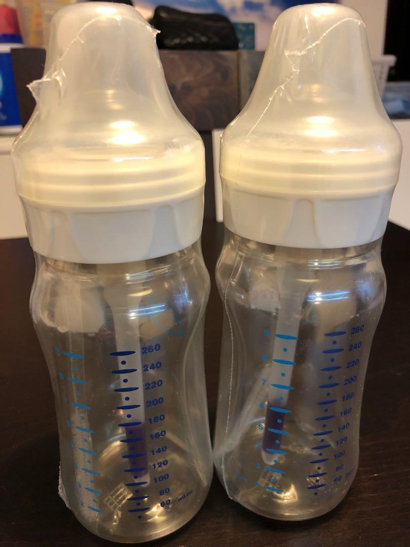 Dr Brown’s 奶樽（120ml x 2個，全新）及 B free plus 奶樽（260ml x 2個，全新）, 兒童＆孕婦用品, 護理及餵哺, 護理及餵哺 - 母乳及奶瓶 ...