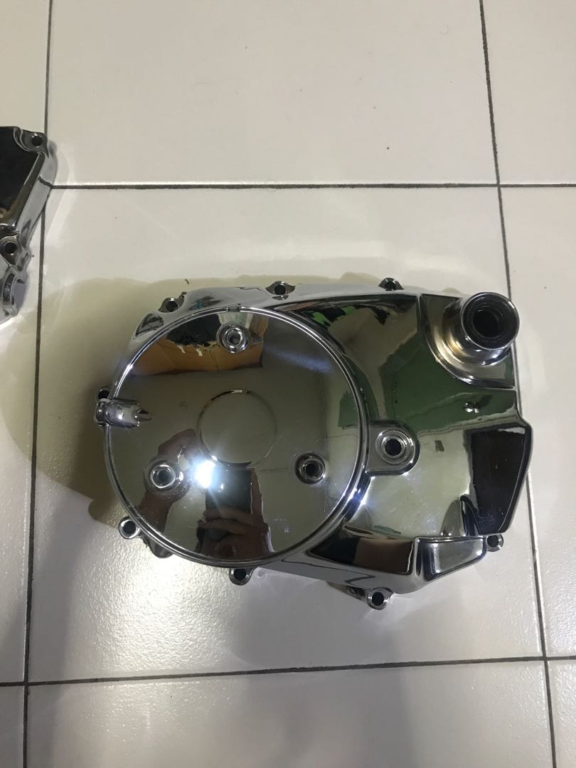 Honda wave chrome engine case, Motorcycles, Motorcycle Accessories on ...