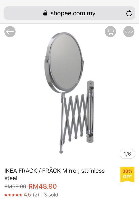 IKEA FRACK mirror , Furniture & Home Living, Furniture, Shelves ...