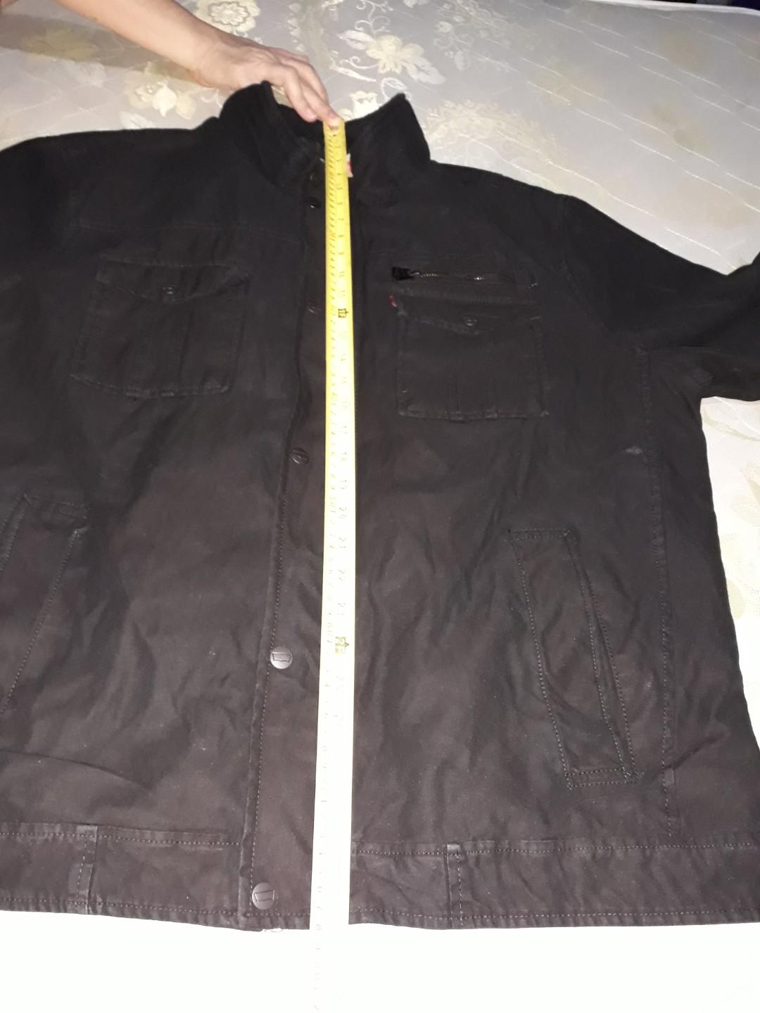 Levis Cargo Jacket Black, Men's Fashion, Coats, Jackets and Outerwear ...