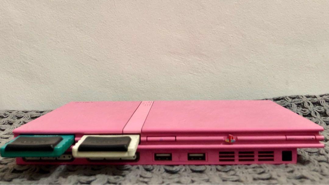 ps2 slim pink shell