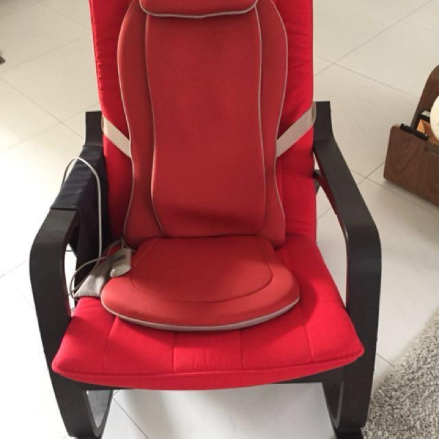Rocking chair with OSIM back and neck massager, Furniture & Home Living ...