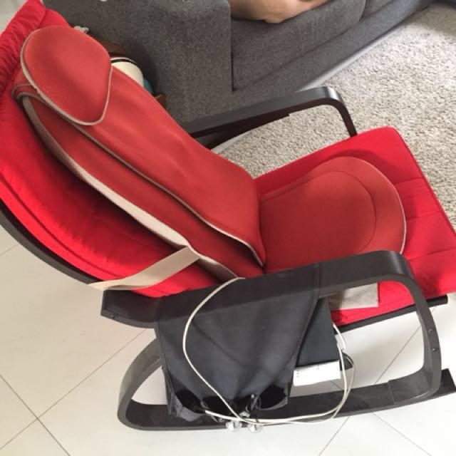 Rocking chair with OSIM back and neck massager, Furniture & Home Living ...
