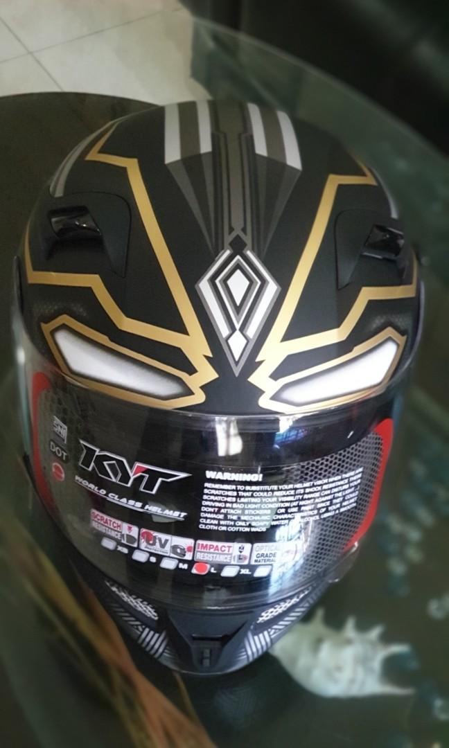Special Limited edition kyt venom full face marvel black panther helmet ...